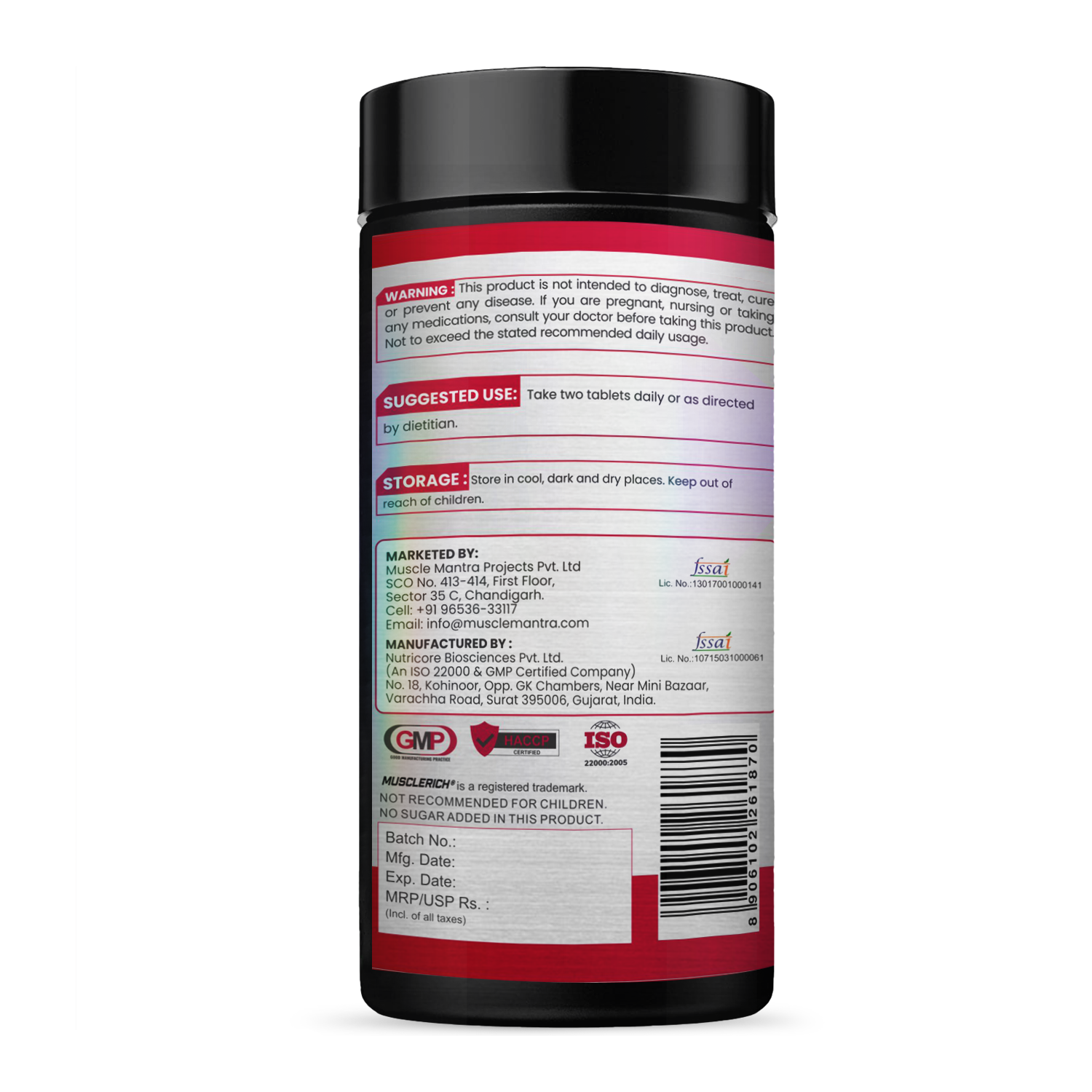 MuscleRich Epic Test ( Testosterone Booster) 60 Tablets – Muscle Mantra