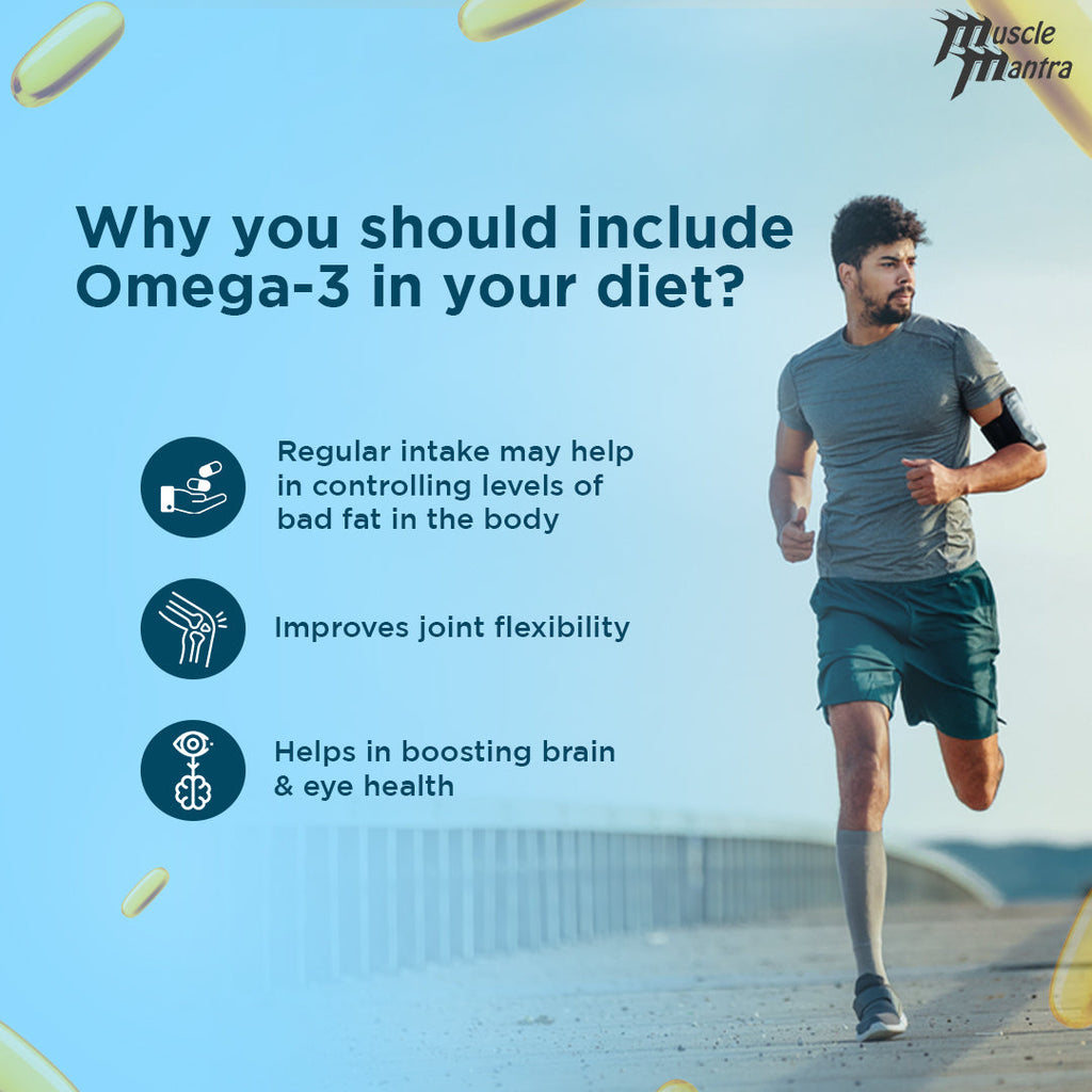 Muscle Mantra | Omega 3 capsules | Fatty Acid Supplements