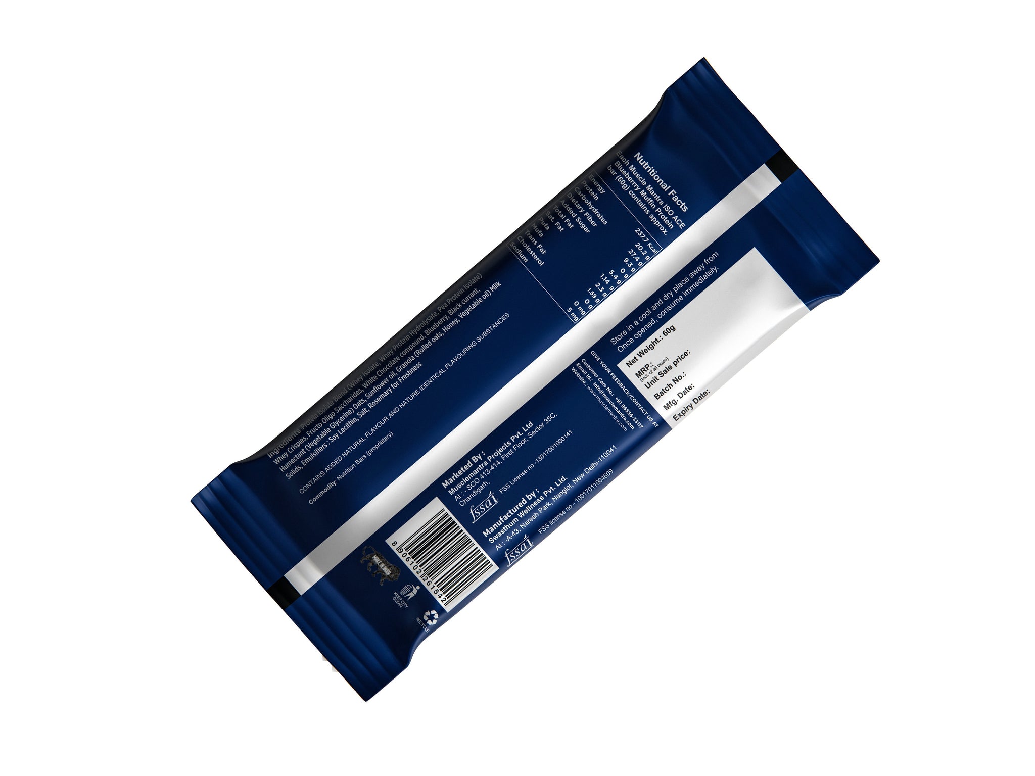 Muscle Mantra ISO ACE Isolate Protein Bar (3 Box of 6 bars each)