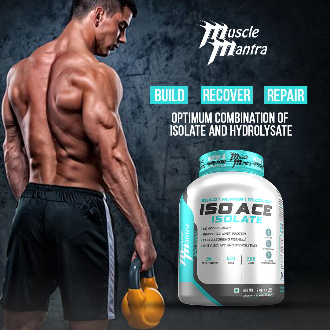 Muscle Mantra ISO ACE ISOLATE Whey Protein (25g Protein, 5.5G BCAA's)