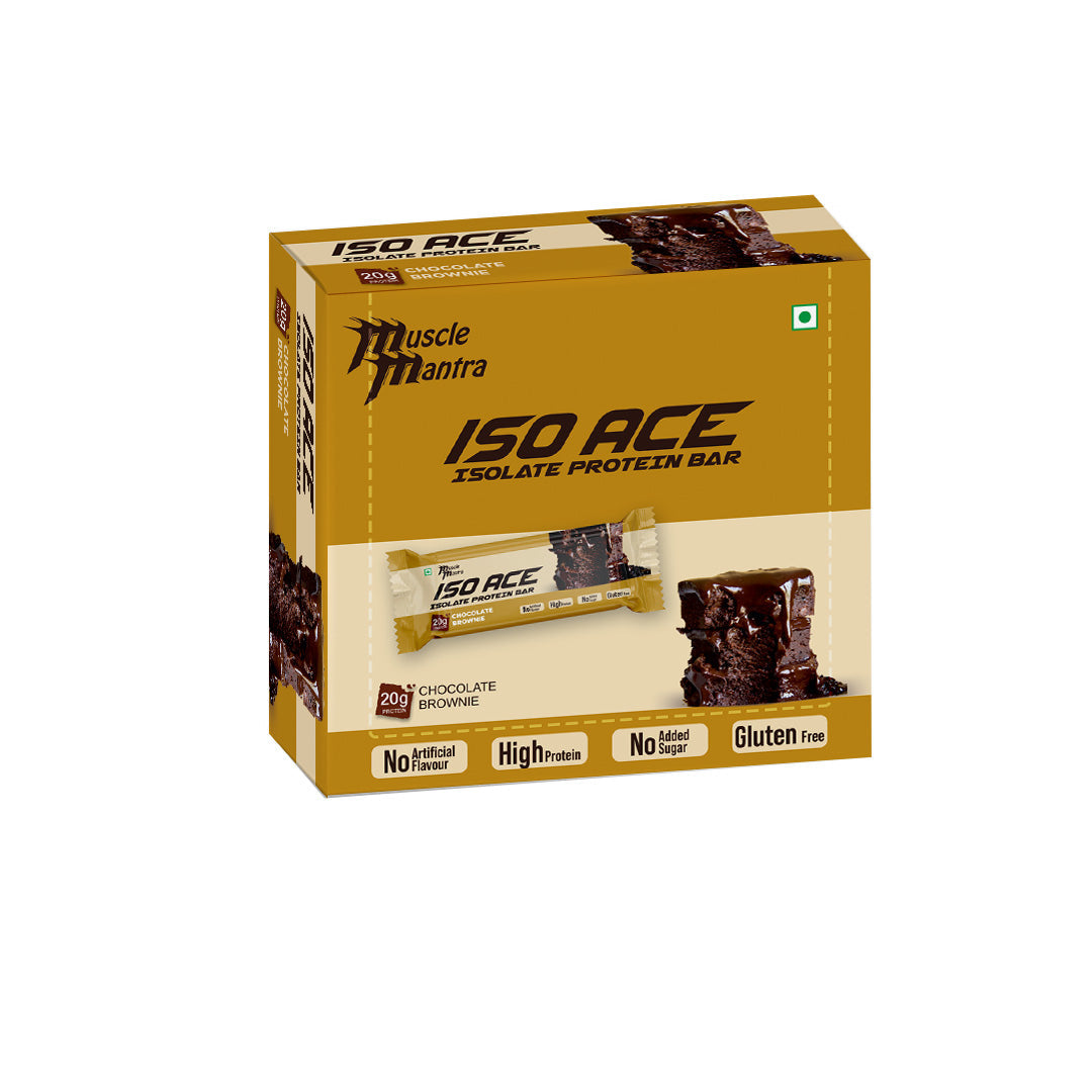 Muscle Mantra ISO ACE Isolate Protein Bar (3 Box of 6 bars each)