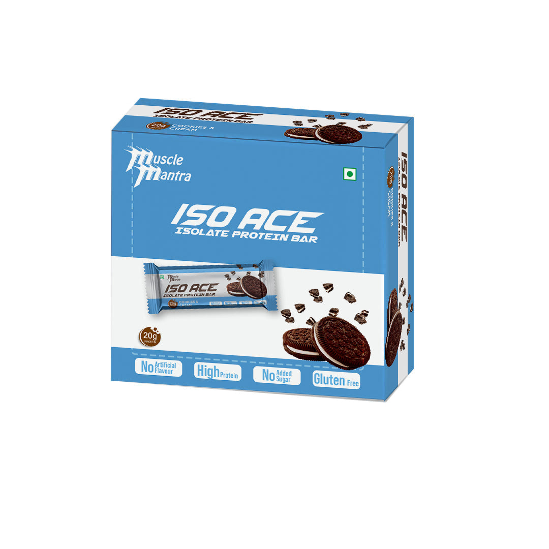 Muscle Mantra ISO ACE Isolate Protein Bar (3 Box of 6 bars each)