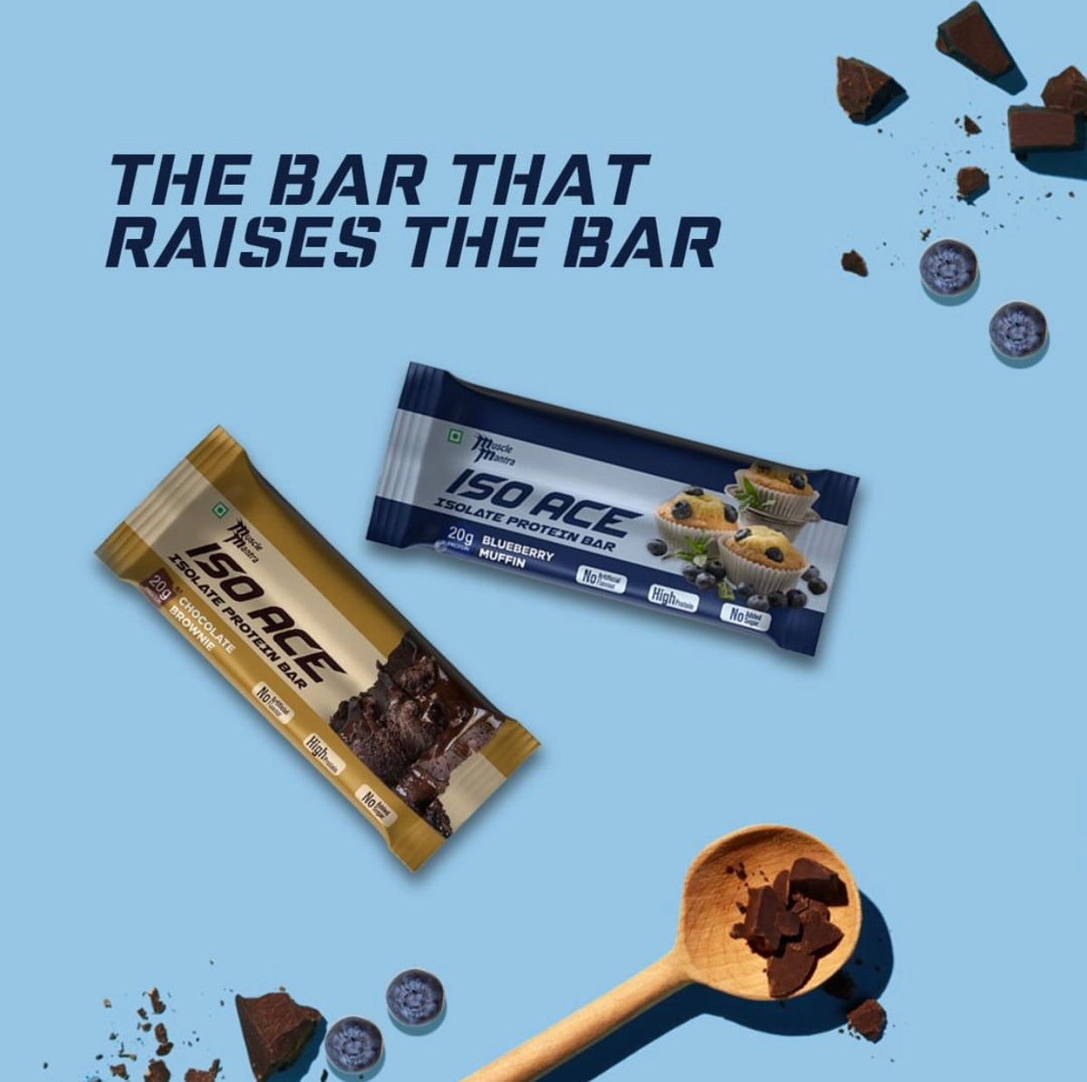 Muscle Mantra ISO ACE Isolate Protein Bar (3 Box of 6 bars each)