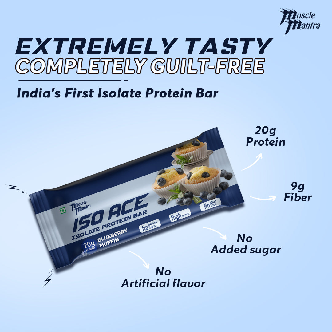 Muscle Mantra ISO ACE Isolate Protein Bar (3 Box of 6 bars each)